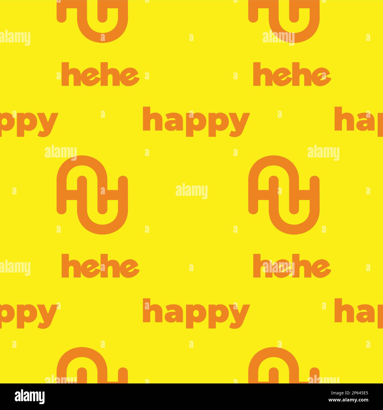 letter h happy smile seamless background vector Stock Vector Image ...