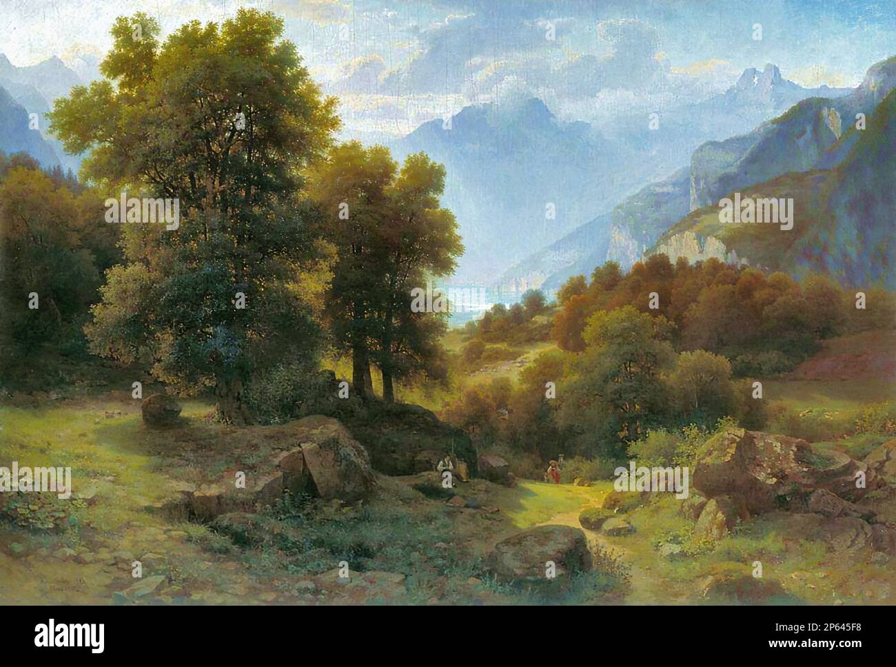 Каменев Лев - Пейзаж 3 - Русская школа - XIX век - Kamenev Lev ...