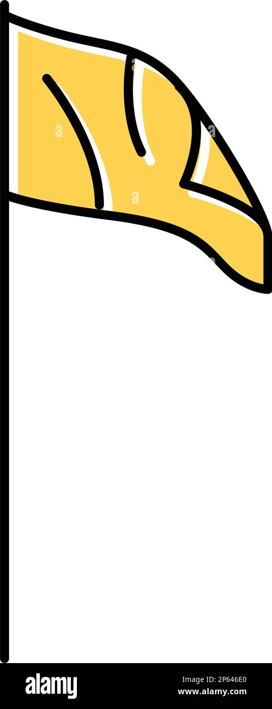 pennant flag color icon vector illustration Stock Vector Image & Art ...