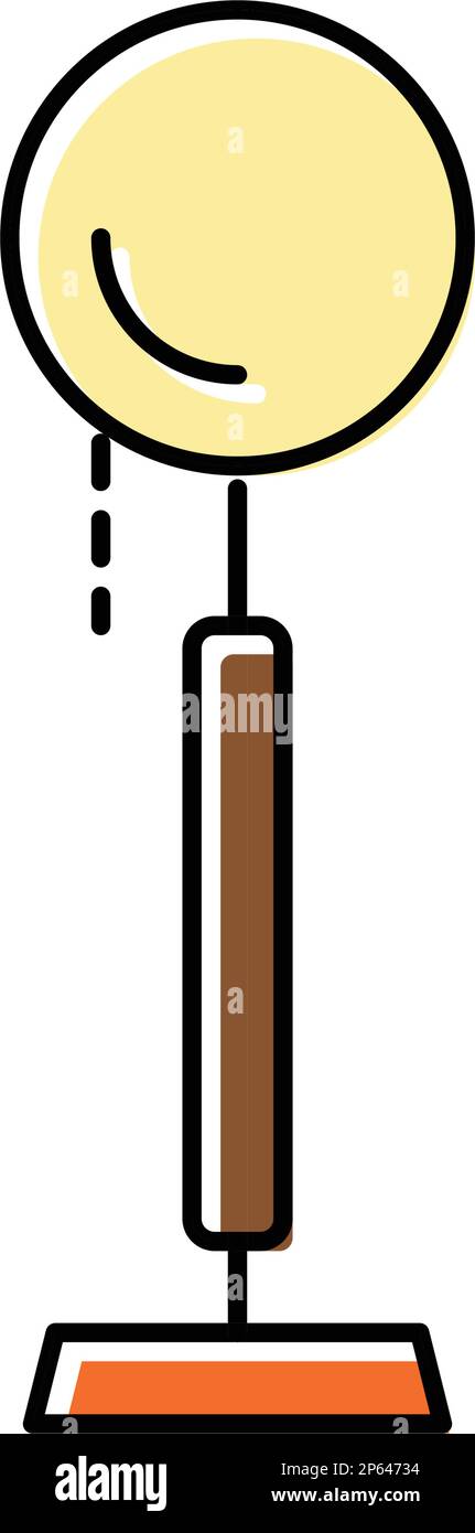 style table lamp color icon vector illustration Stock Vector Image ...