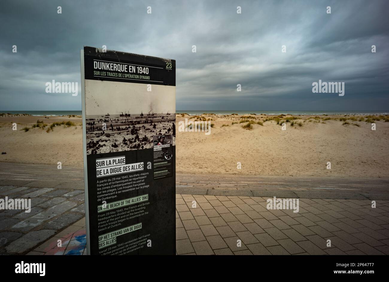 Dunkirk Dunkerque Beach Sand Dunes Pas de Calais France Stock Photo - Alamy