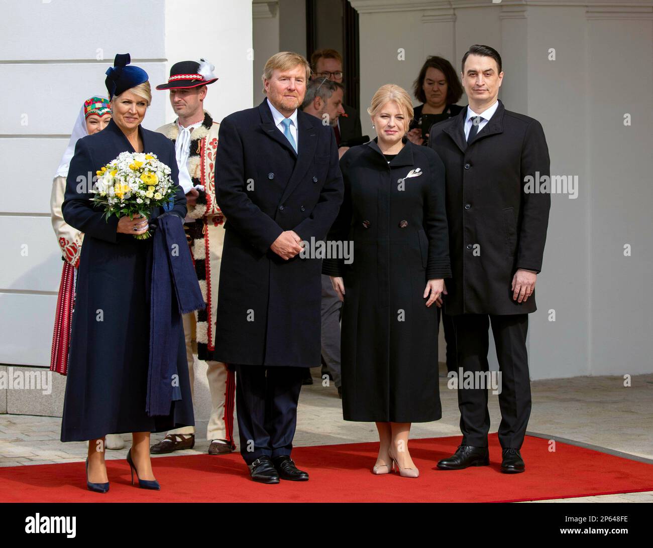 Bratislava, on March 07, 2023, King Willem-Alexander and Queen Maxima ...