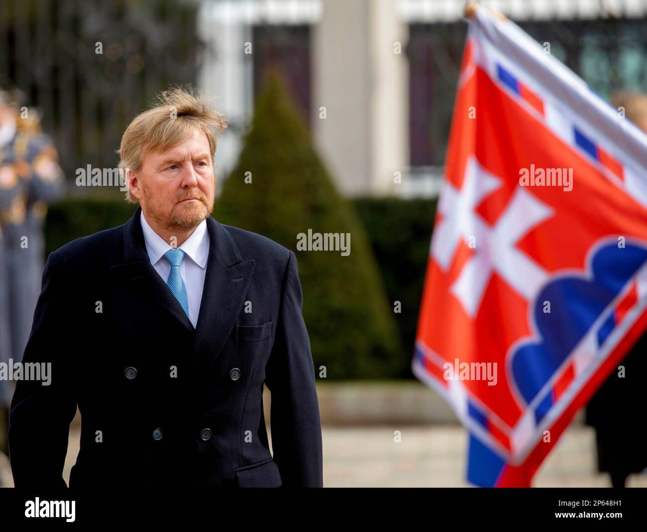 Bratislava, on March 07, 2023, King Willem-Alexander and Queen Maxima ...