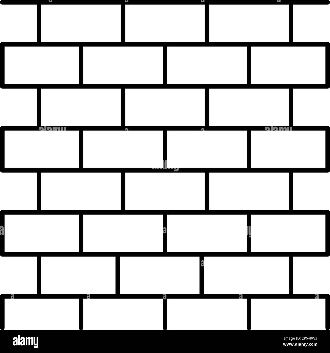 walls building structure line icon vector illustration Stock Vector ...