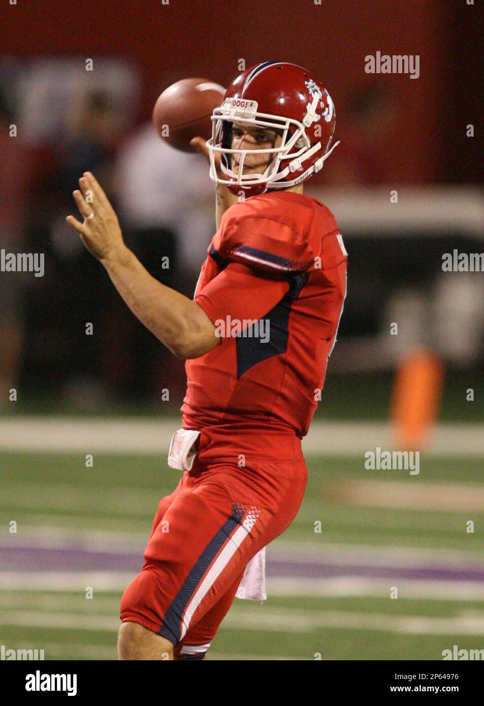 Fresno State Bulldogs Derek Carr #4 making a play during the game ...