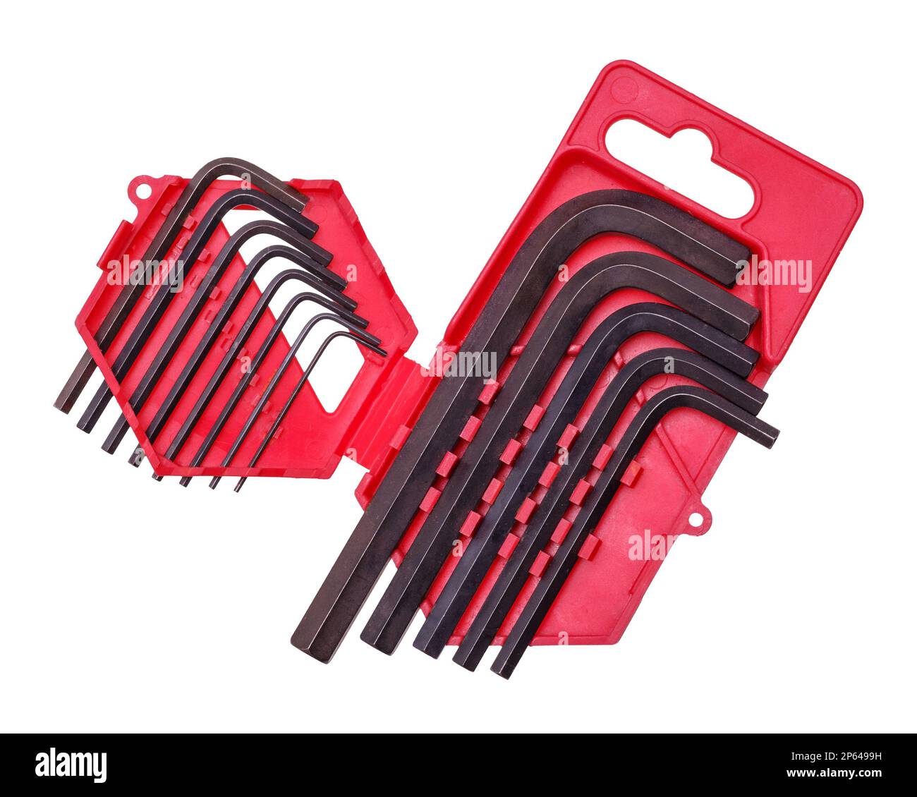 Set of allen wrenches isolated on white Stock Photo - Alamy