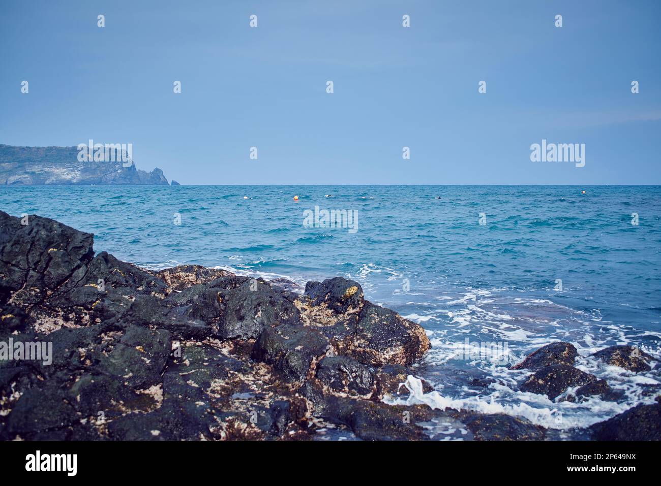 Haenyeo, the female divers in the Jeju island, South Korea Stock Photo ...