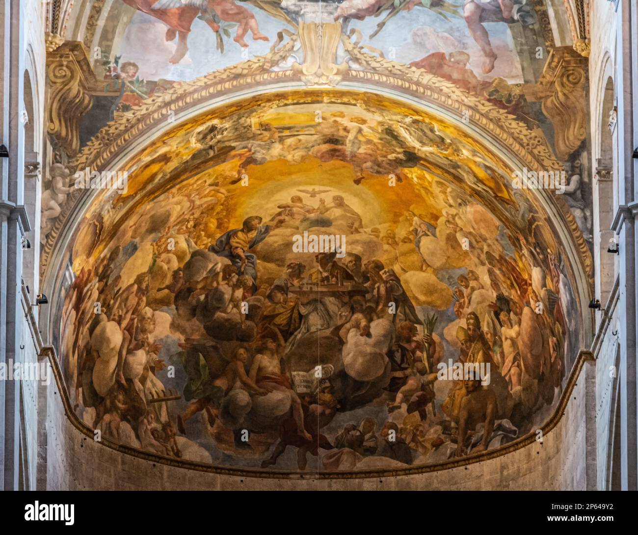 fresco inside the Cathedral of San Martino, also known simply as Lucca ...