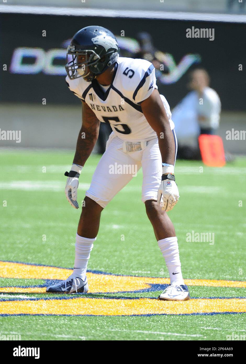 Nevada Wolf Pack Duke Williams (5) in action during a game against the ...