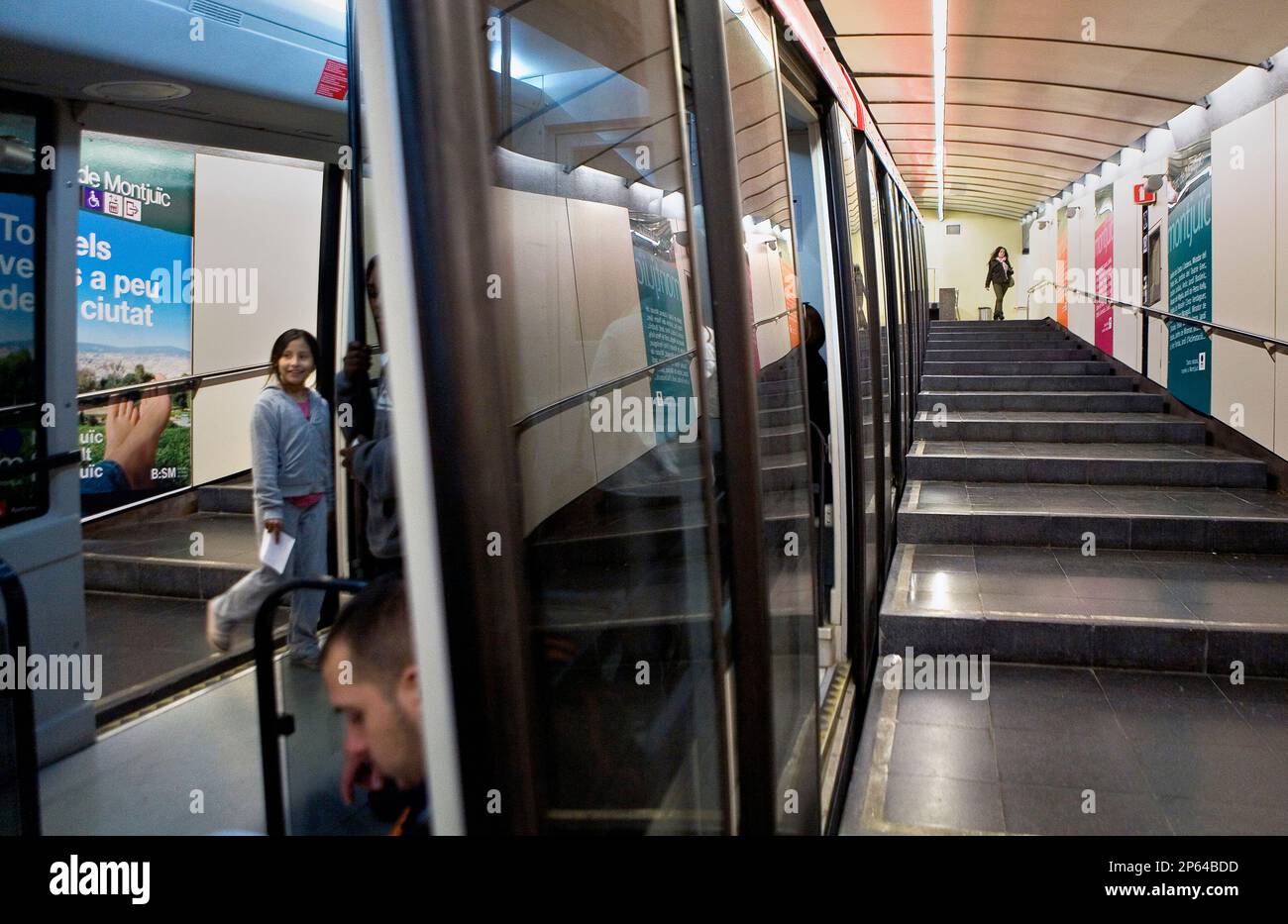 Montjuic funicular railway hi-res stock photography and images - Alamy
