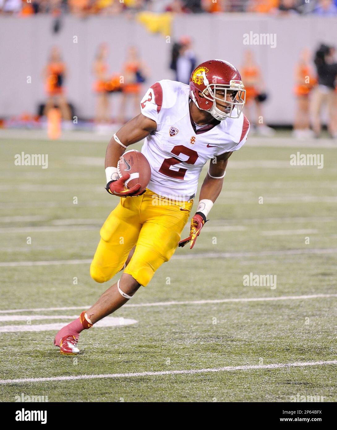 USC Trojans Robert Woods (2) in action during a game against the ...