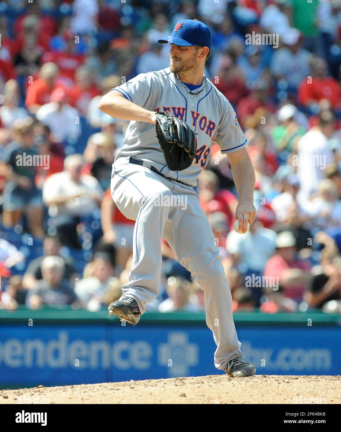 New York Mets Jon Niese (49) in action during a game against the ...