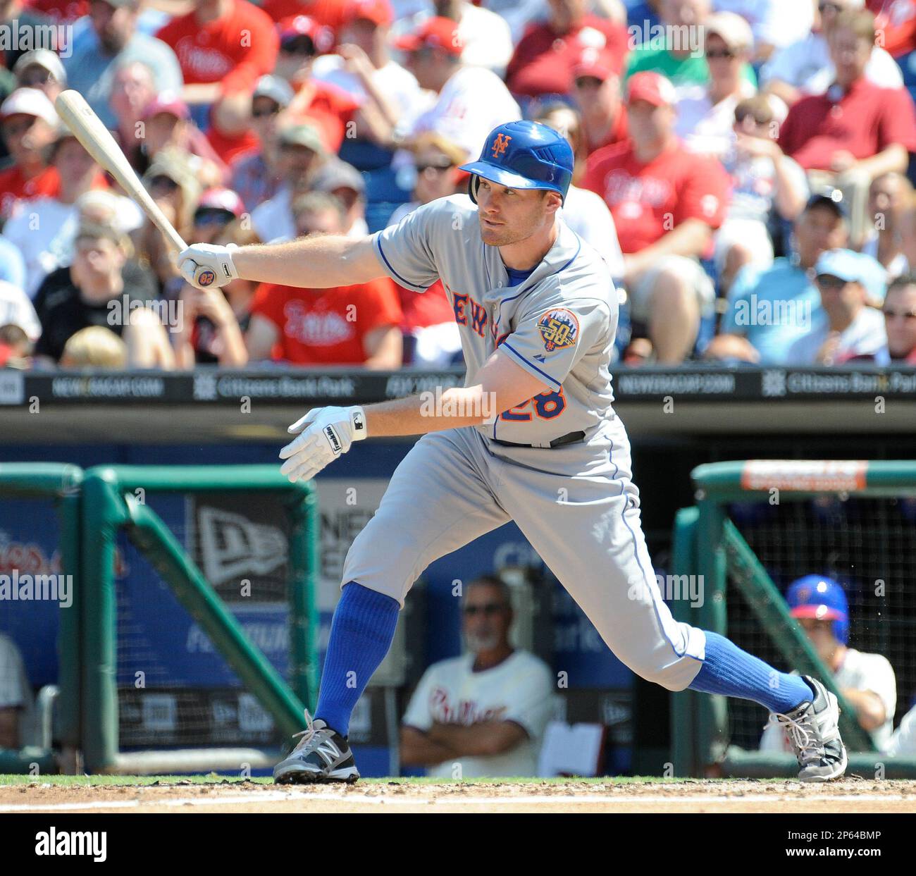 New York Mets Daniel Murphy (28) in action during a game against the ...