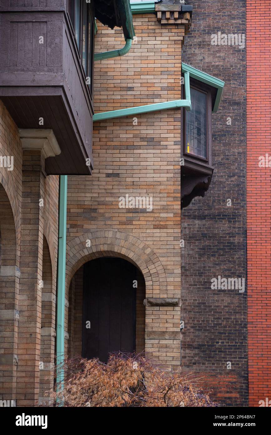 Close of a side view of an architectural interest in design Stock Photo ...