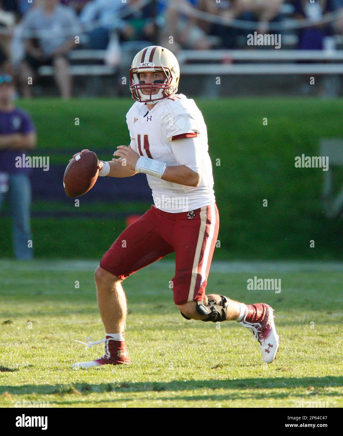 Boston College Eagles Chase Rettig (11) during a game against the ...