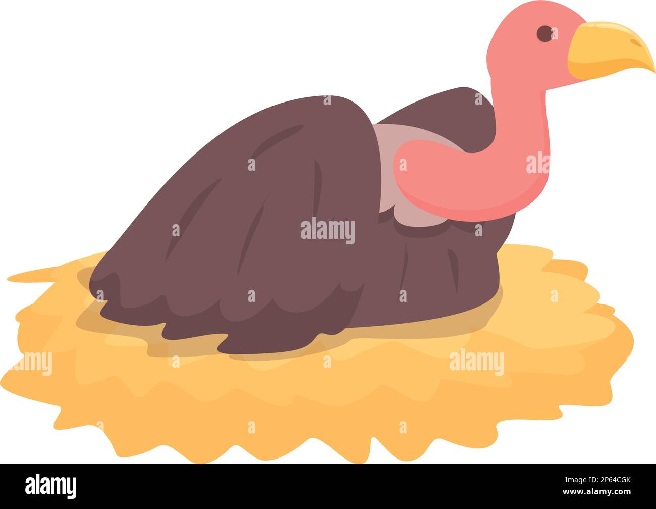 Vulture house icon cartoon vector. Nature bird. Evil mascot Stock ...