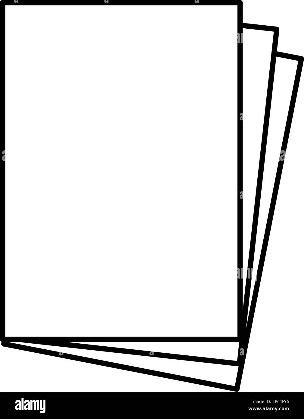 paper sheet document line icon vector illustration Stock Vector Image ...