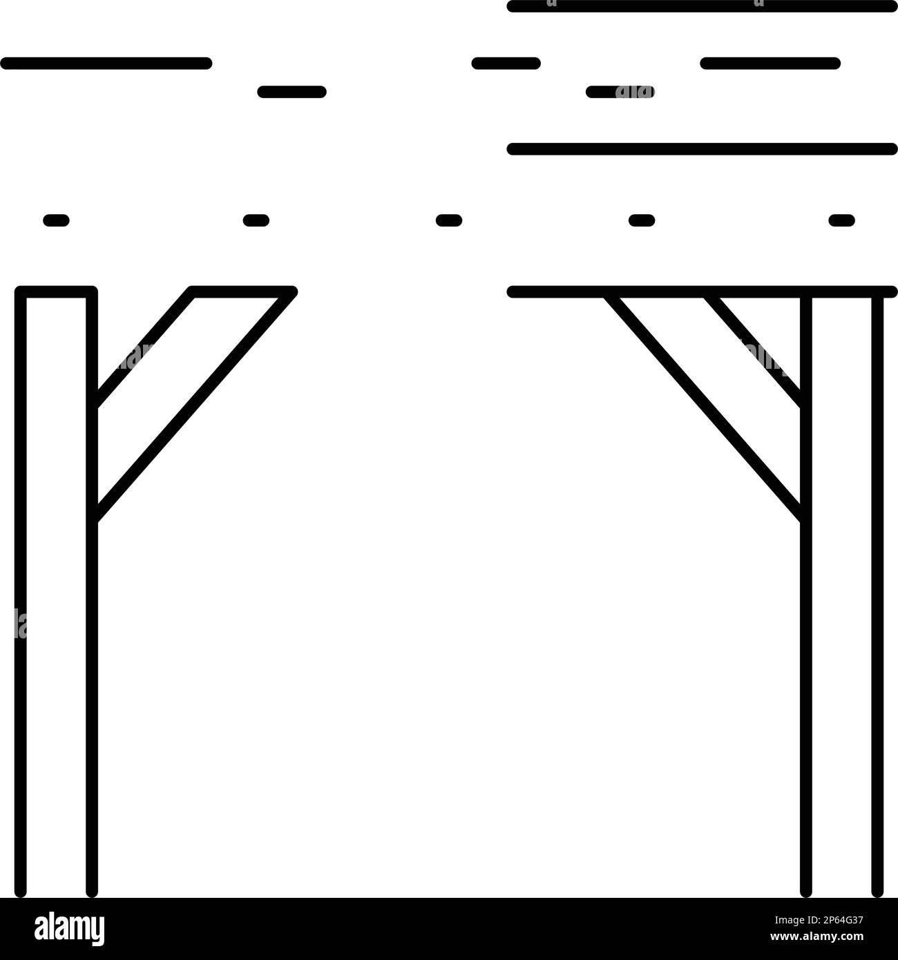 beams building house line icon vector illustration Stock Vector Image ...