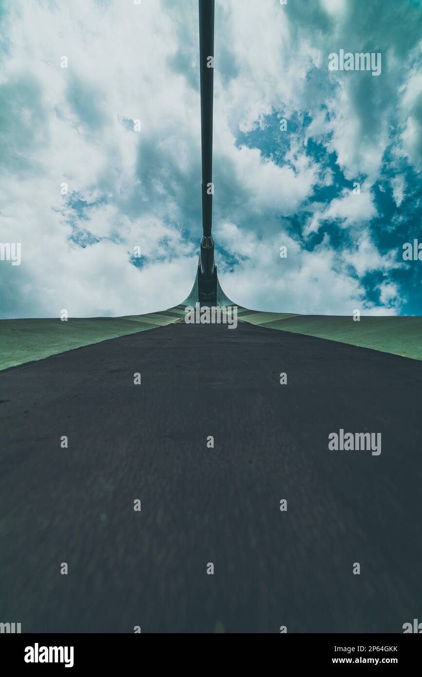 part of the concrete bridge pylon Stock Photo - Alamy