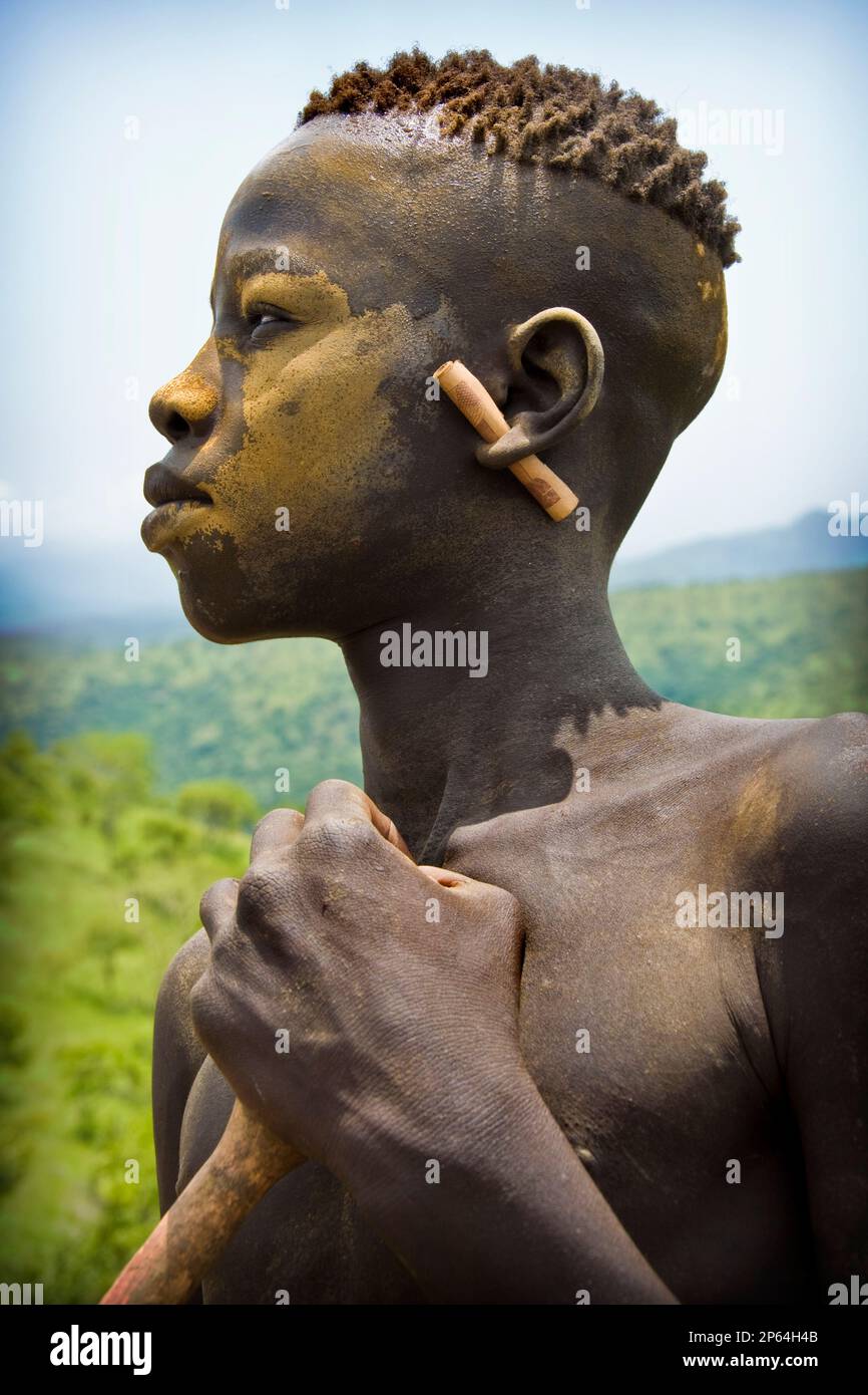 Boy, Konso tribe, Konso, Ethiopia Stock Photo - Alamy