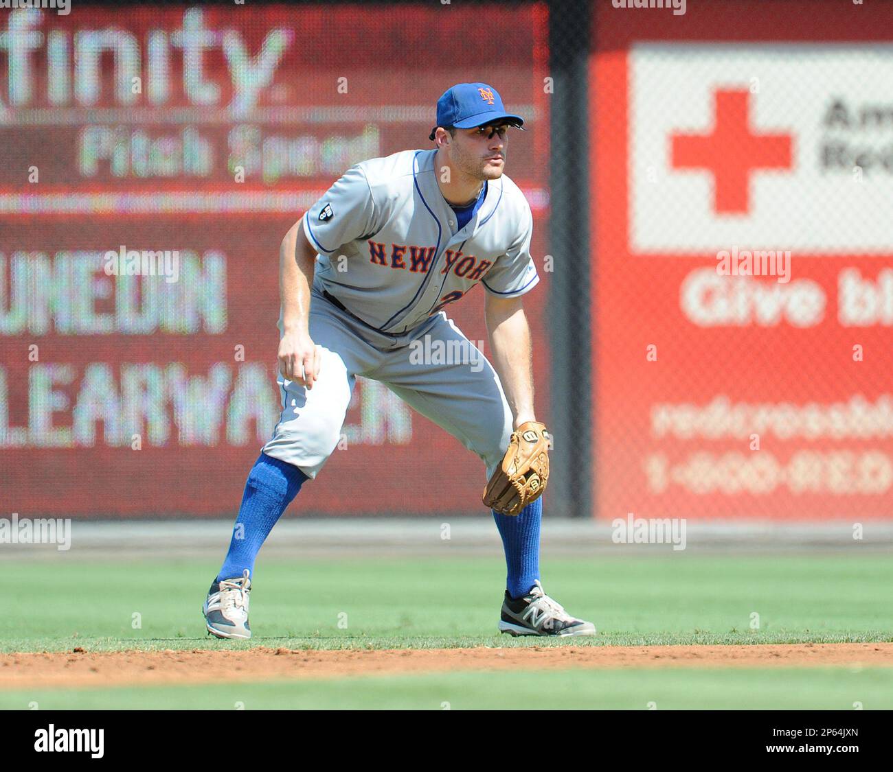 New York Mets Daniel Murphy (28) in action during a game against the ...
