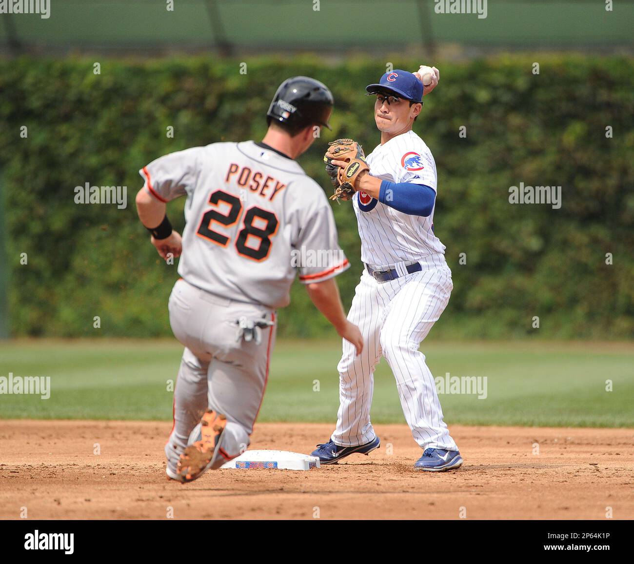 Chicago Cubs Darwin Barney (15), in action during a game against the ...