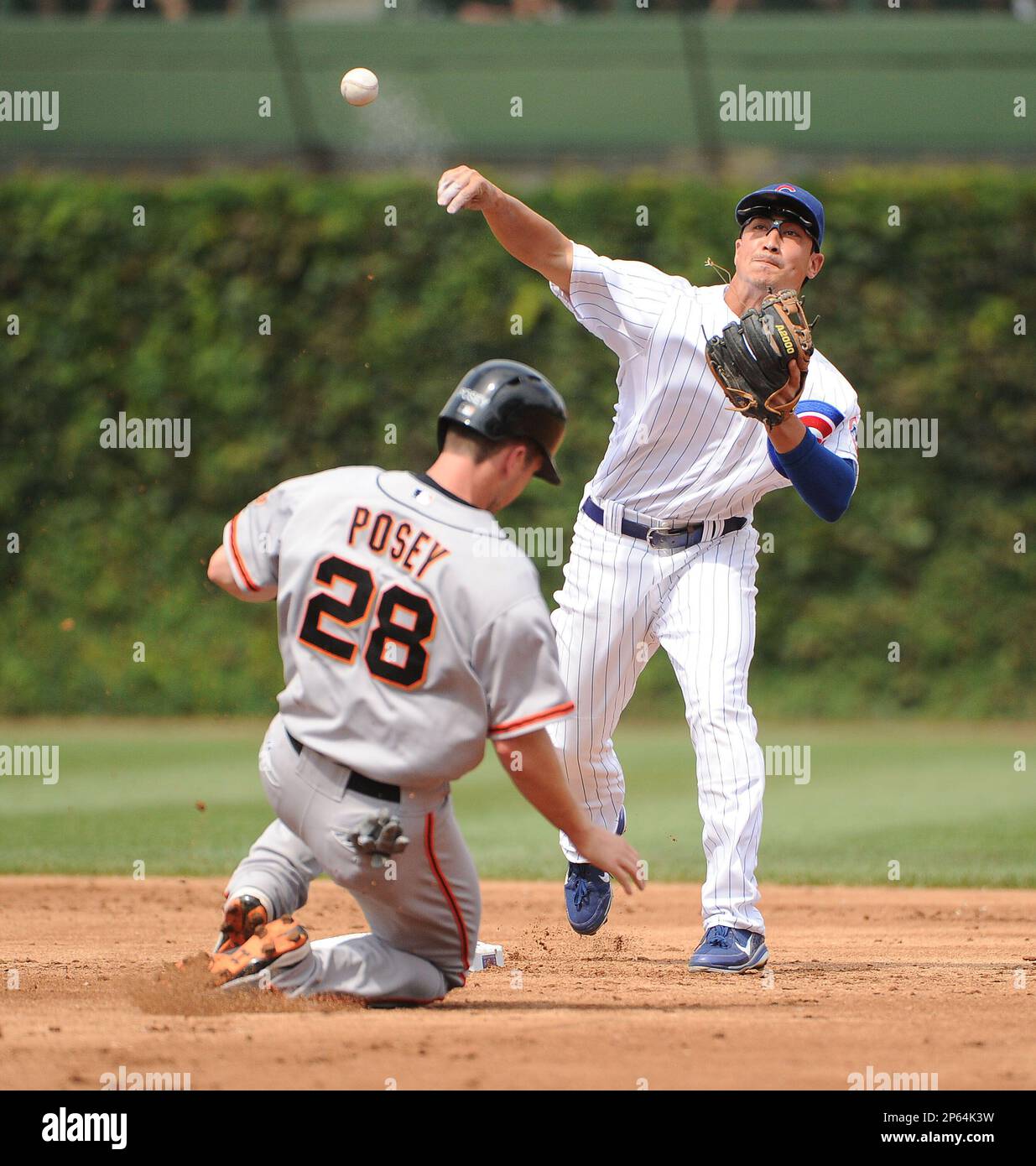 Chicago Cubs Darwin Barney (15), in action during a game against the ...