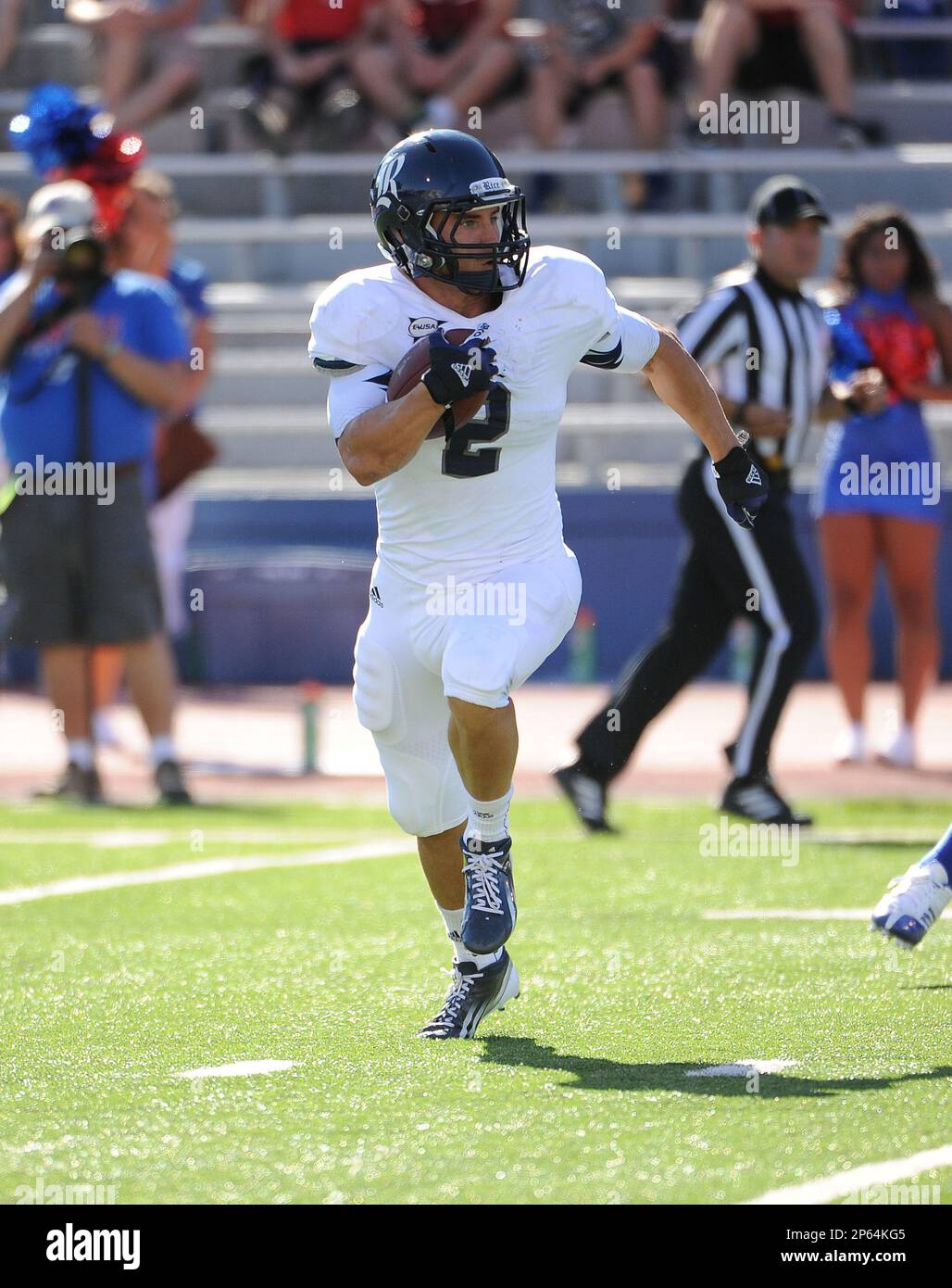Rice Owls Sam McGuffie (2) in action during a game against the Kansas ...