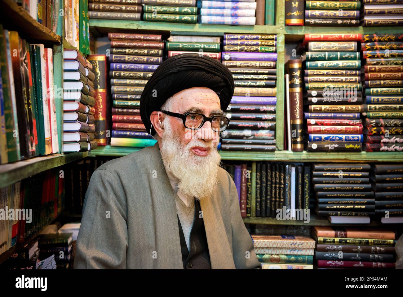 Asia, Iran, Tabriz, Old bazar, Islamic bookshop Stock Photo - Alamy