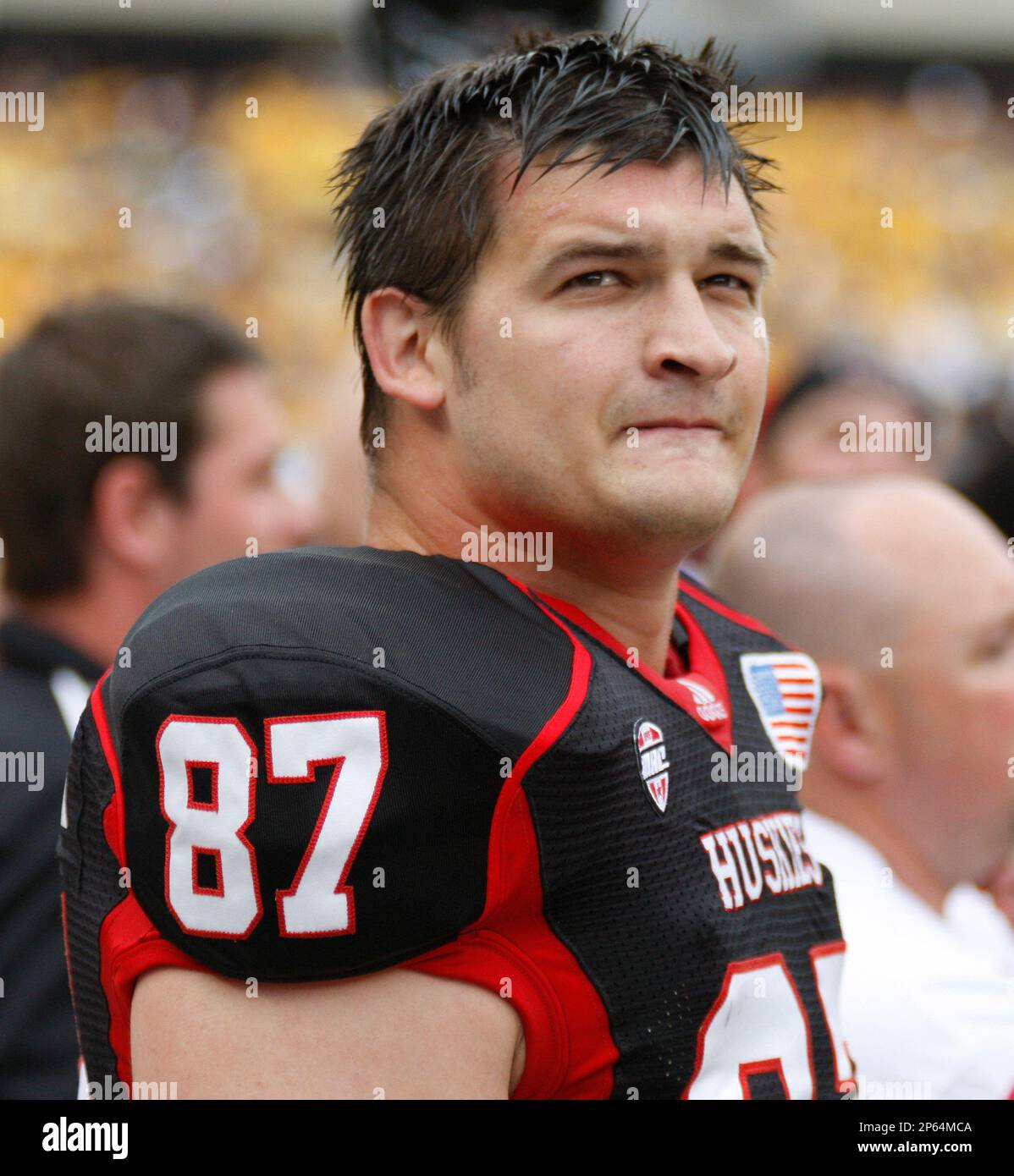 Northern Illinois Huskie Jason Schepler (87) in action during a game against the Iowa Hawkeyes ...