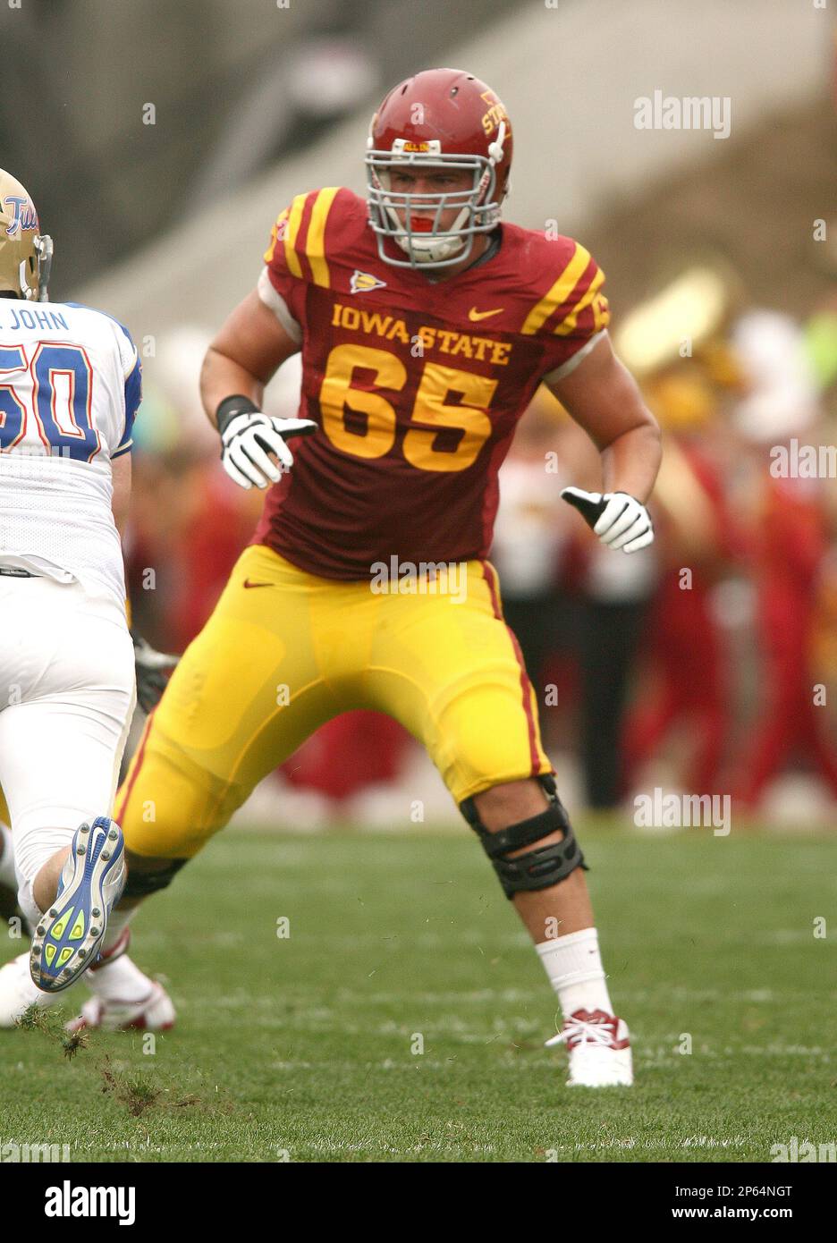 Iowa State Cyclones Jacob Gannon (65) in action during a game against ...