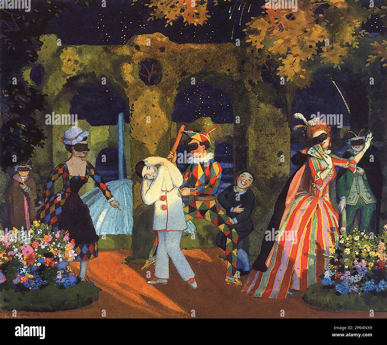 Сомов Константин - Итальянская комедия 1 - Русская школа - XIX век ...