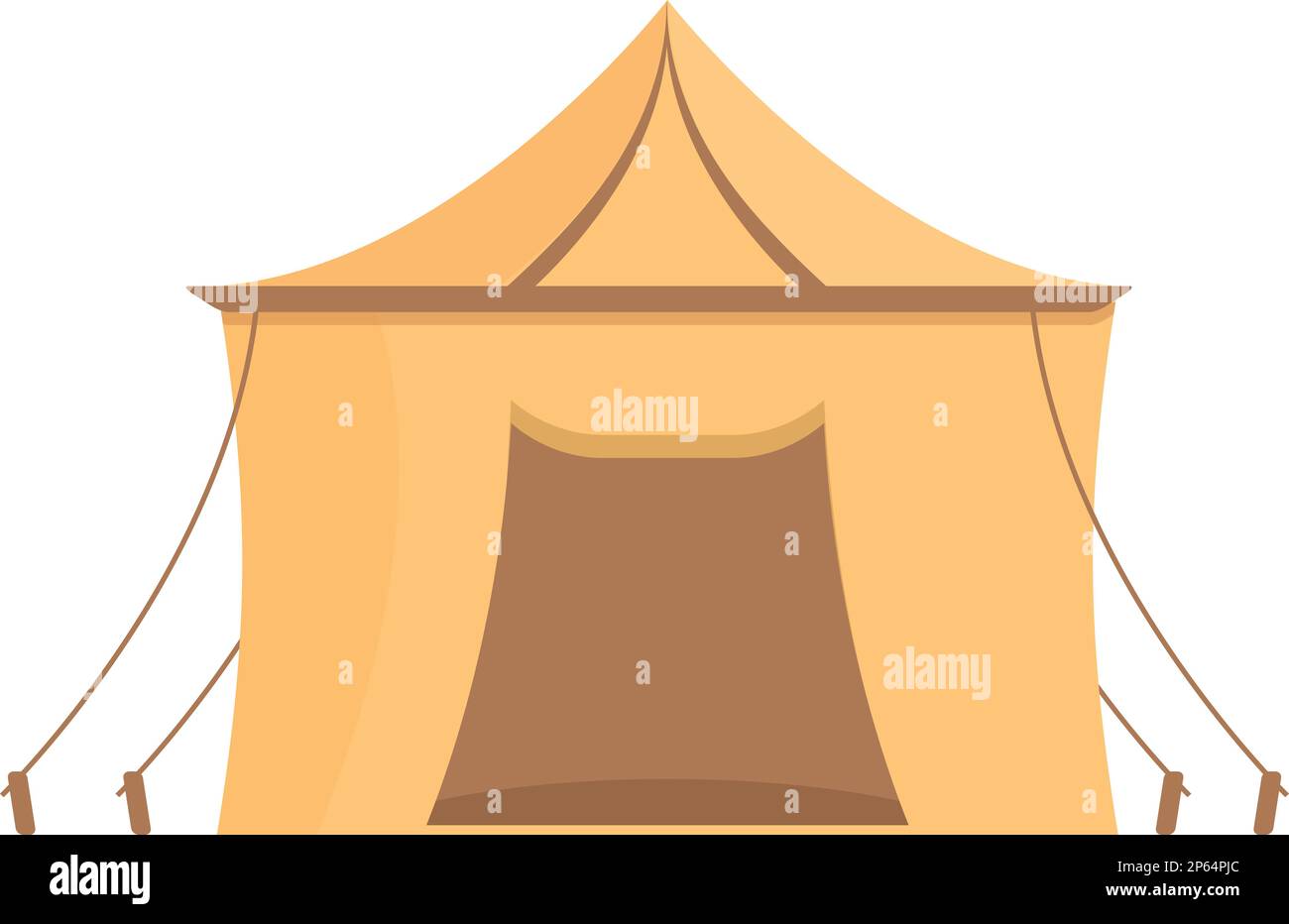 Desert tent icon cartoon vector. Bedouin tent. Cute house Stock Vector ...