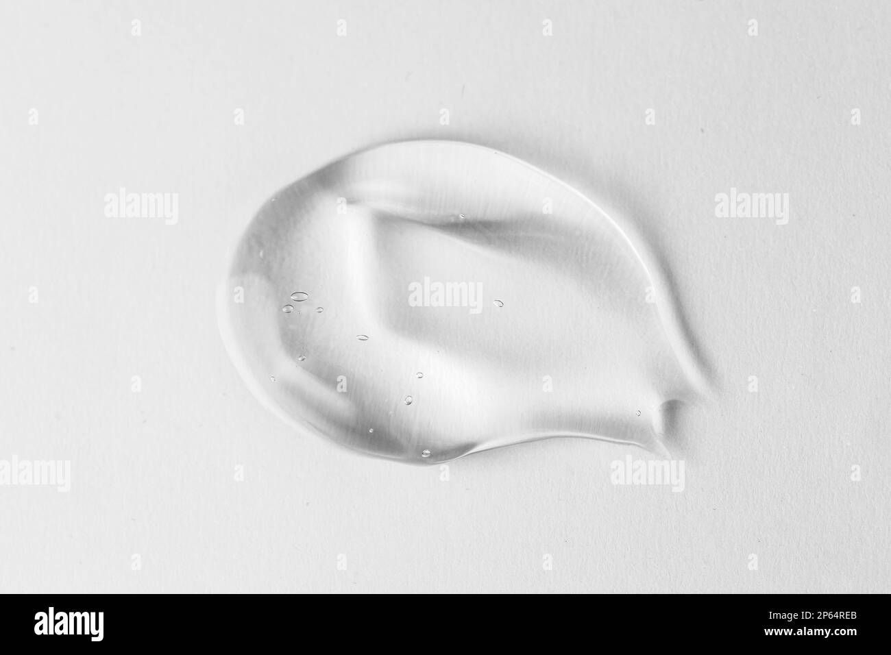 Swatches from various cosmetic products, drops of lotion, smears of ...