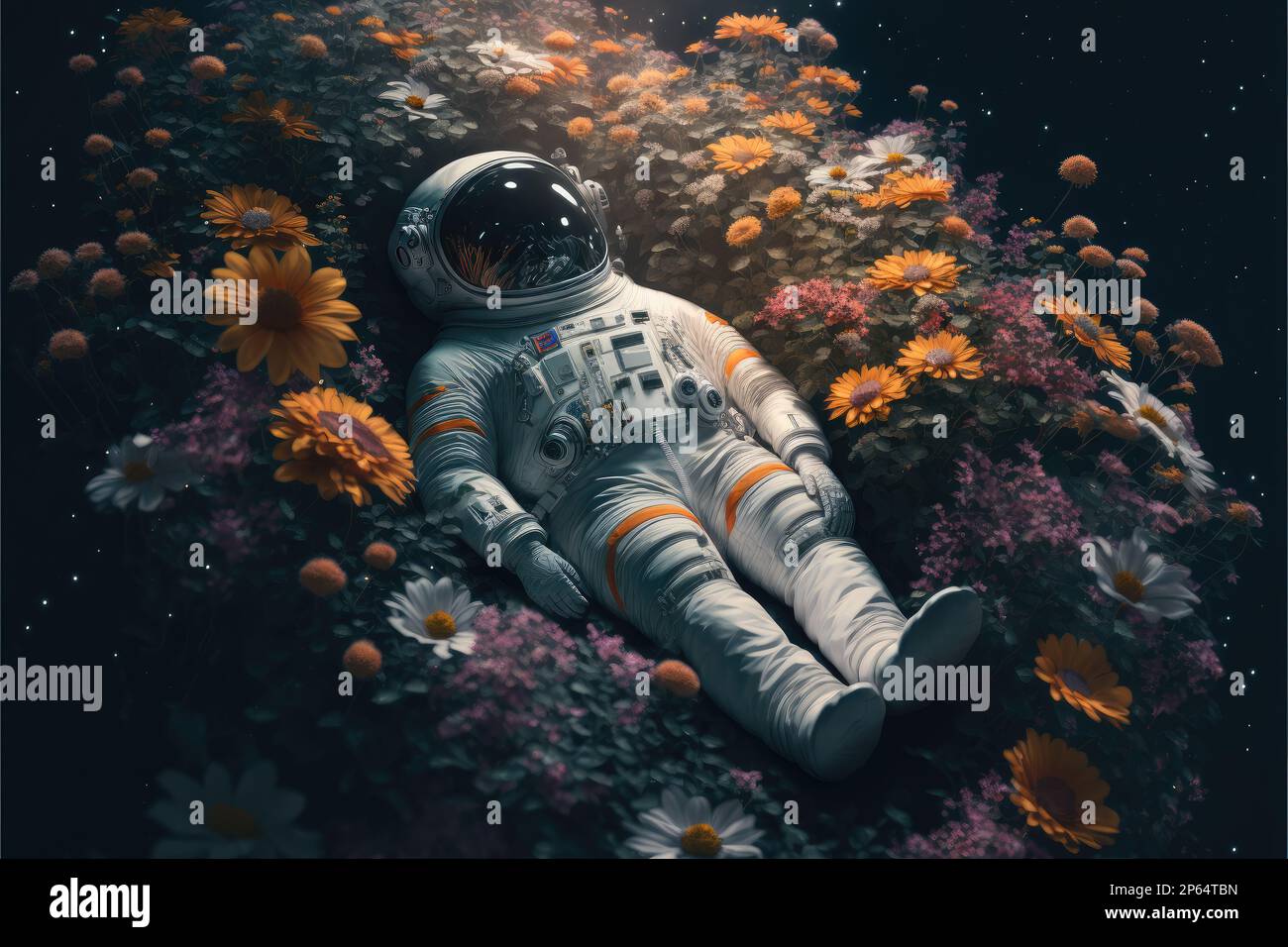Astronaut sleeping in space hi-res stock photography and images - Alamy
