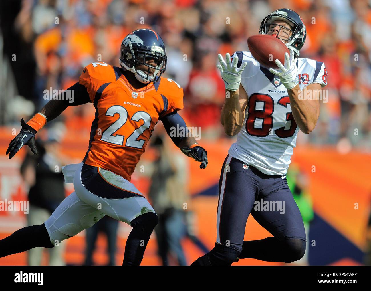 Houston Texans wide receiver Kevin Walter (83) catches a pass against ...