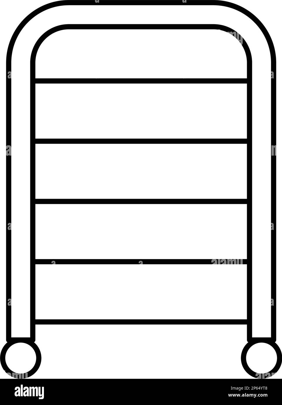 meat department rack line icon vector illustration Stock Vector Image ...