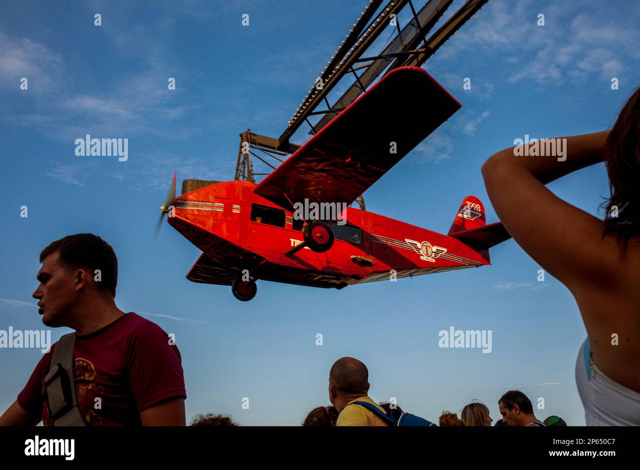 Tibidabo amusement park, Airplane carousel, Barcelona,Catalonia,Spain ...