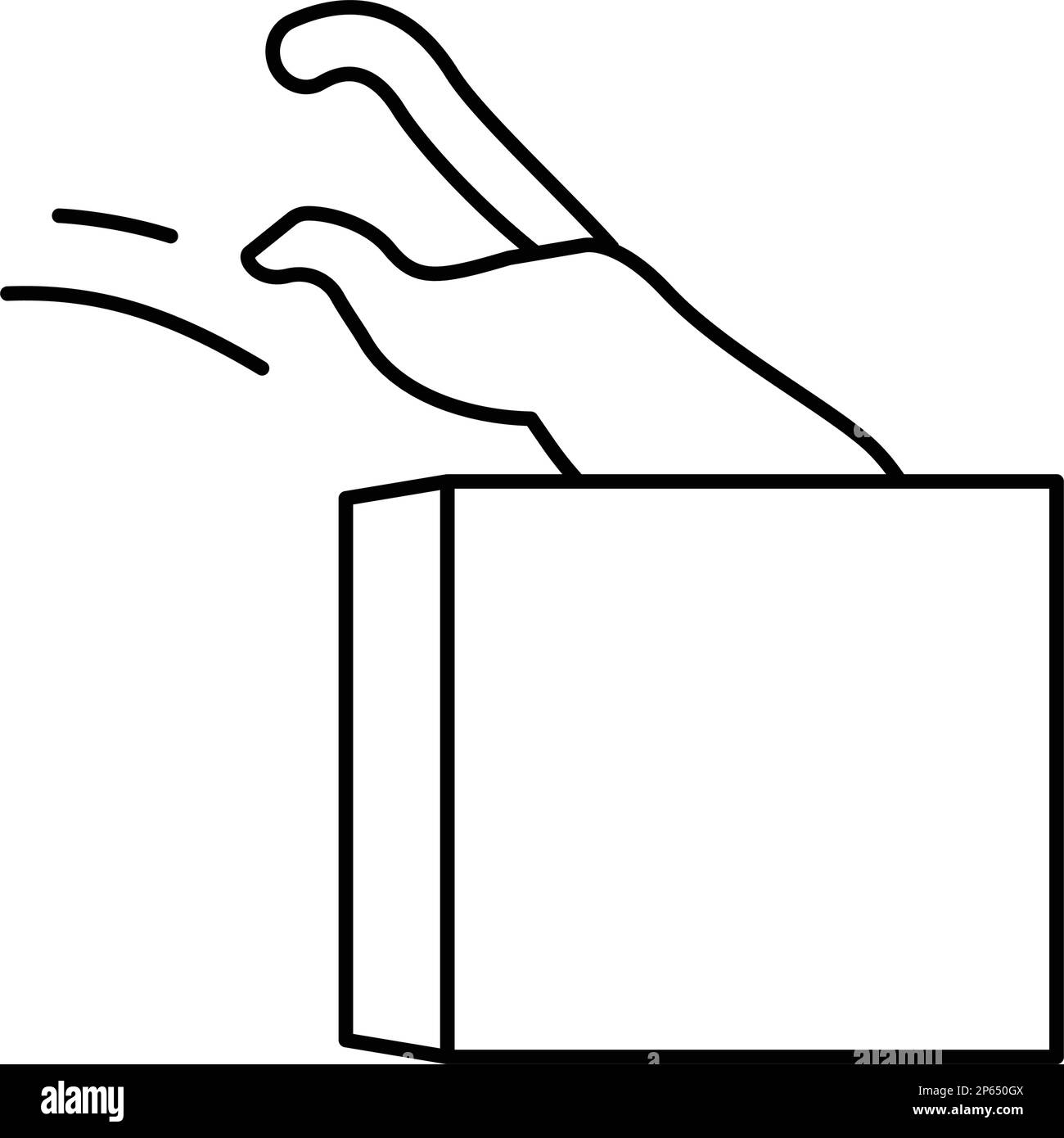 against preposition english line icon vector illustration Stock Vector ...