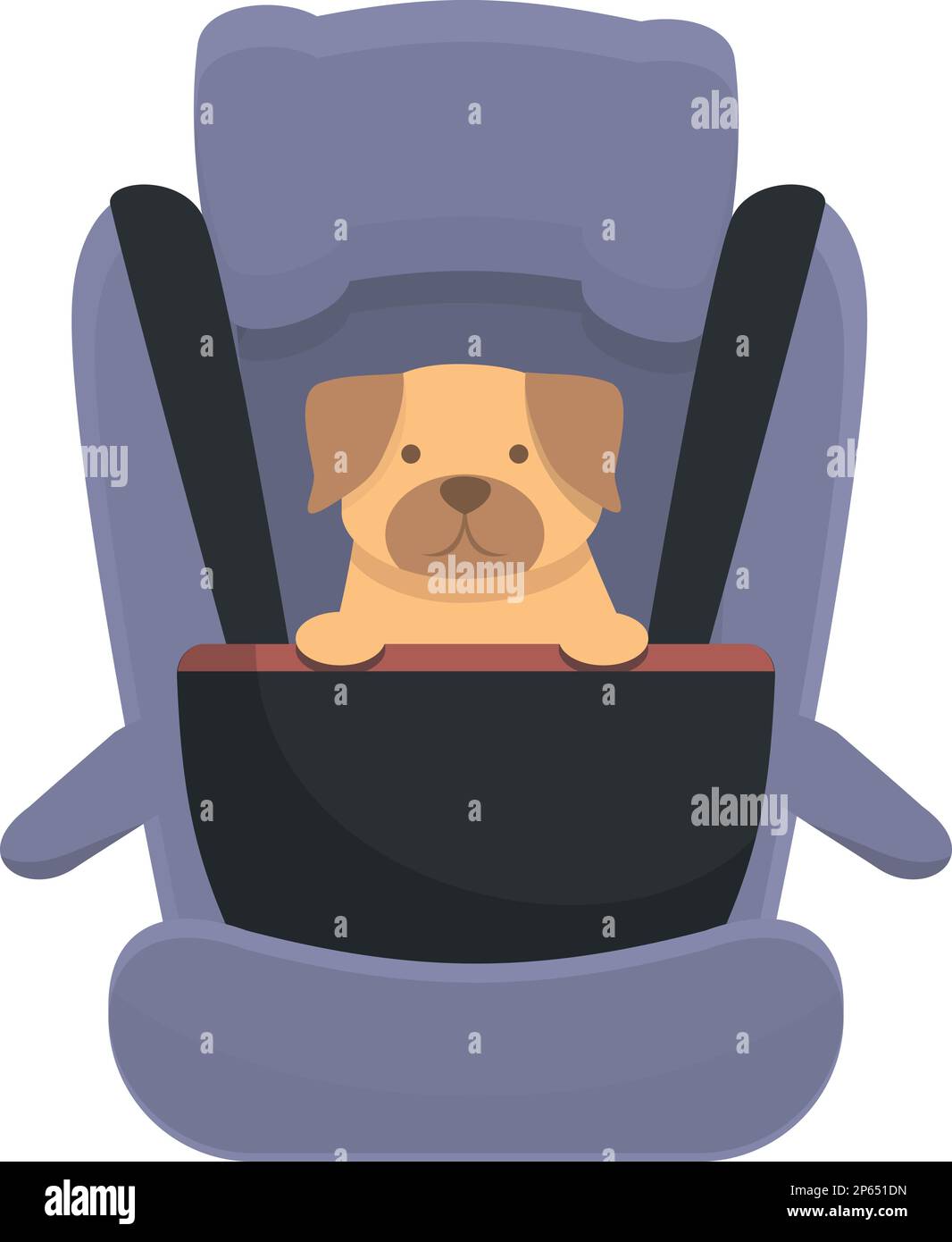 Drive animal icon cartoon vector. Dog travel. Cute interior Stock ...