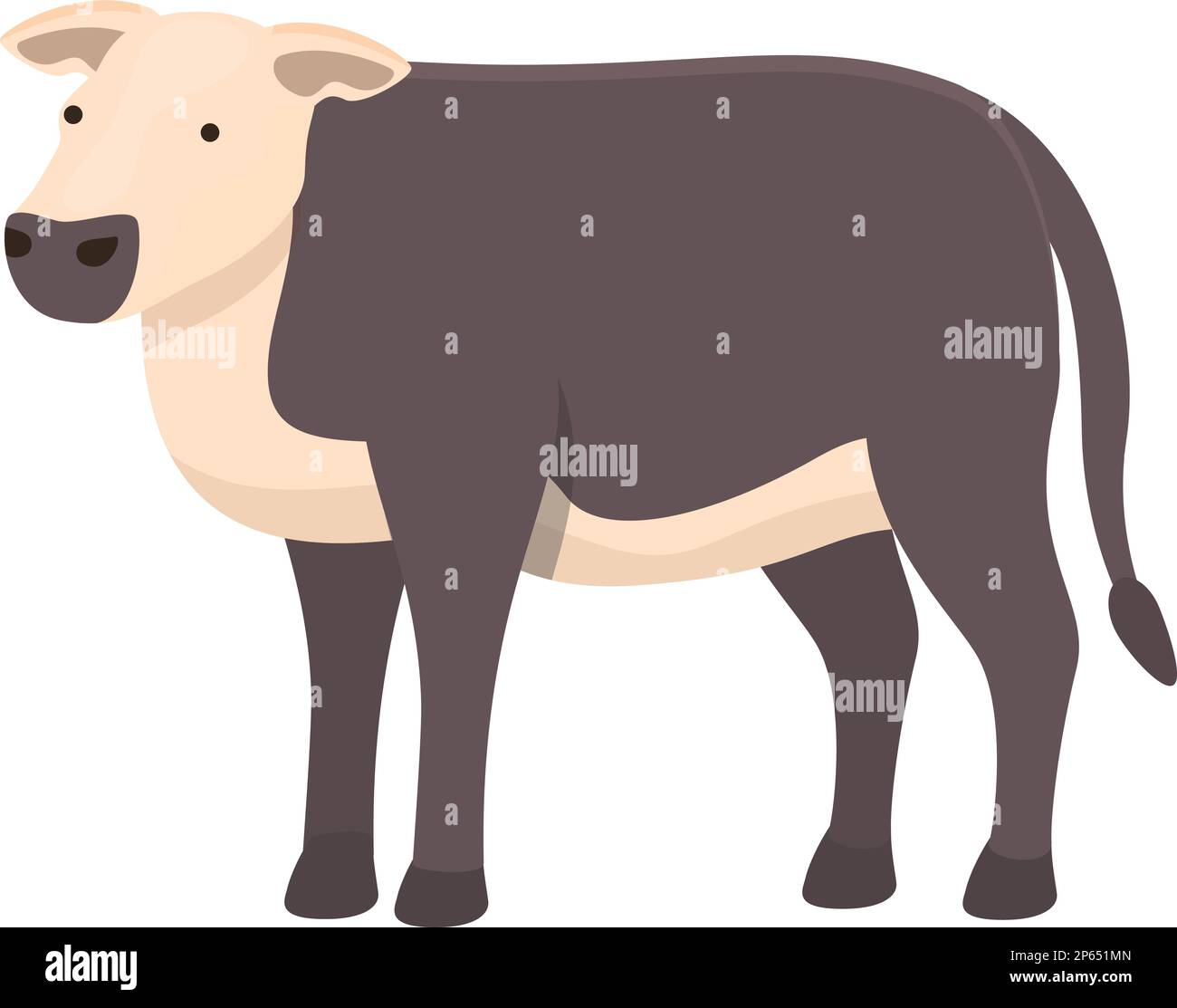 Charolais cattle cow calf Stock Vector Images - Alamy