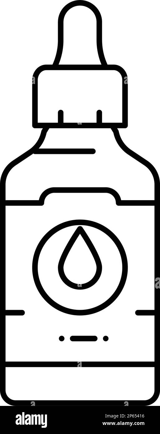 oil cream product line icon vector illustration Stock Vector Image ...