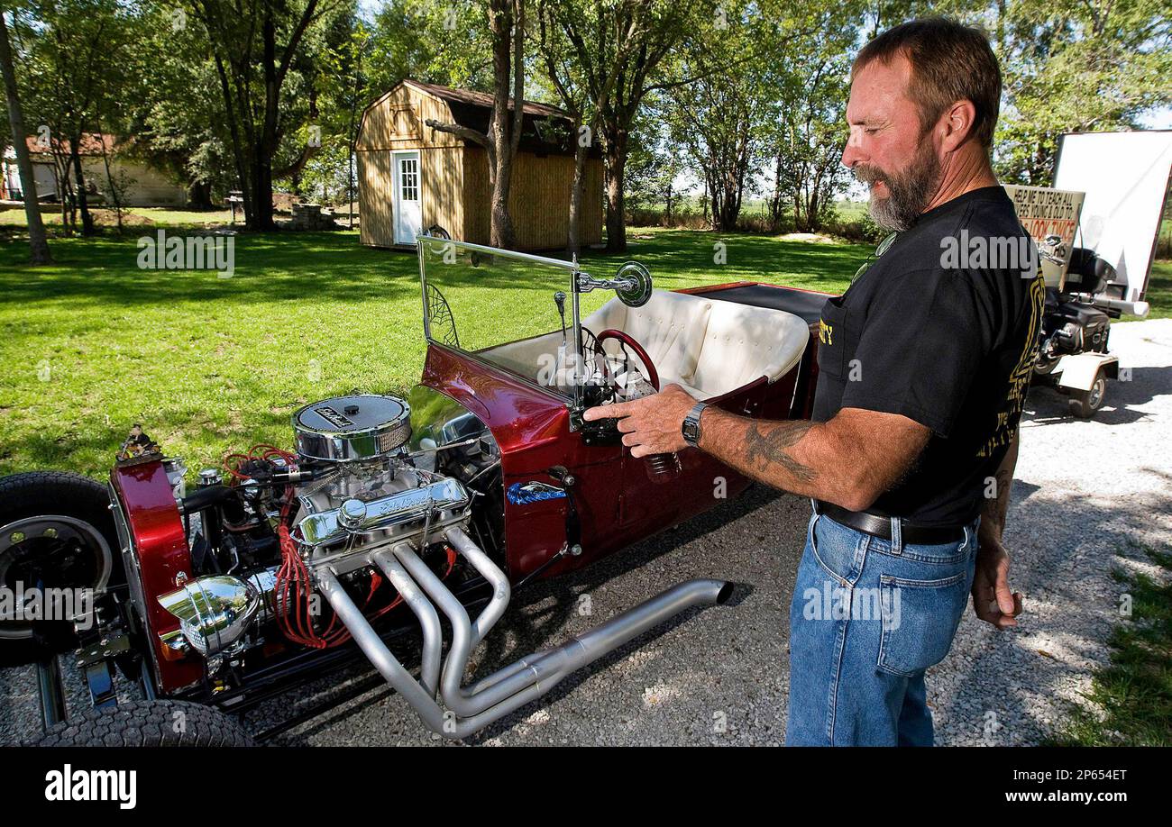 In this Sept. 12, 2012 photo, Don Koehler, of Walker, Ill., stands next ...