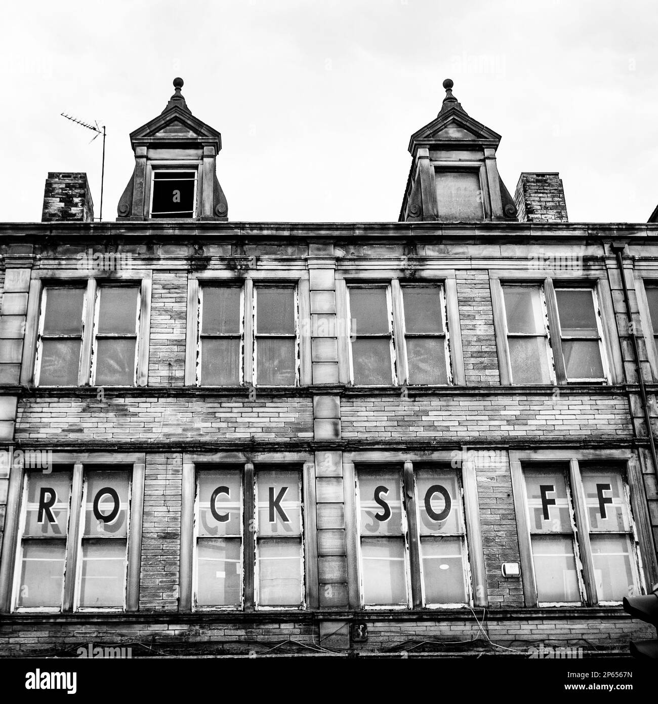 Run down buildings in the centre of Bradford City Centre Stock Photo ...