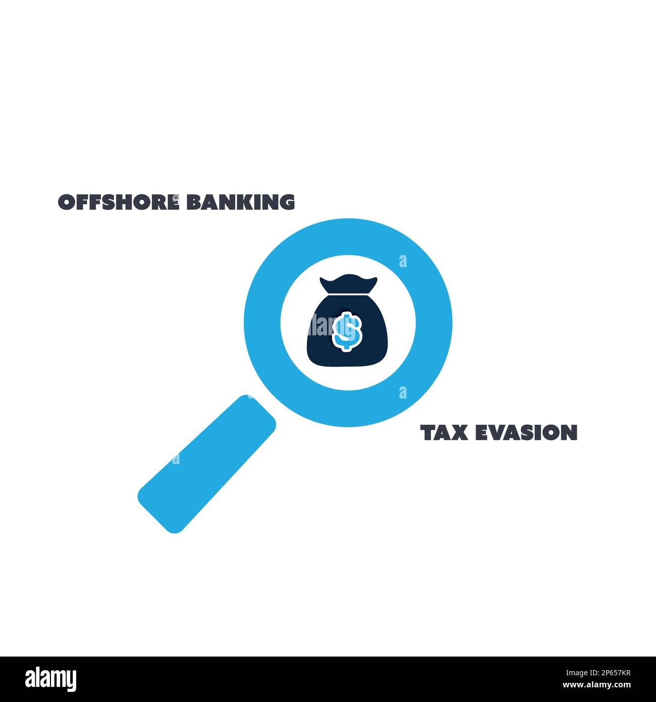 Offshore Banking And Tax Evasion - Design Idea Stock Vector Image & Art ...