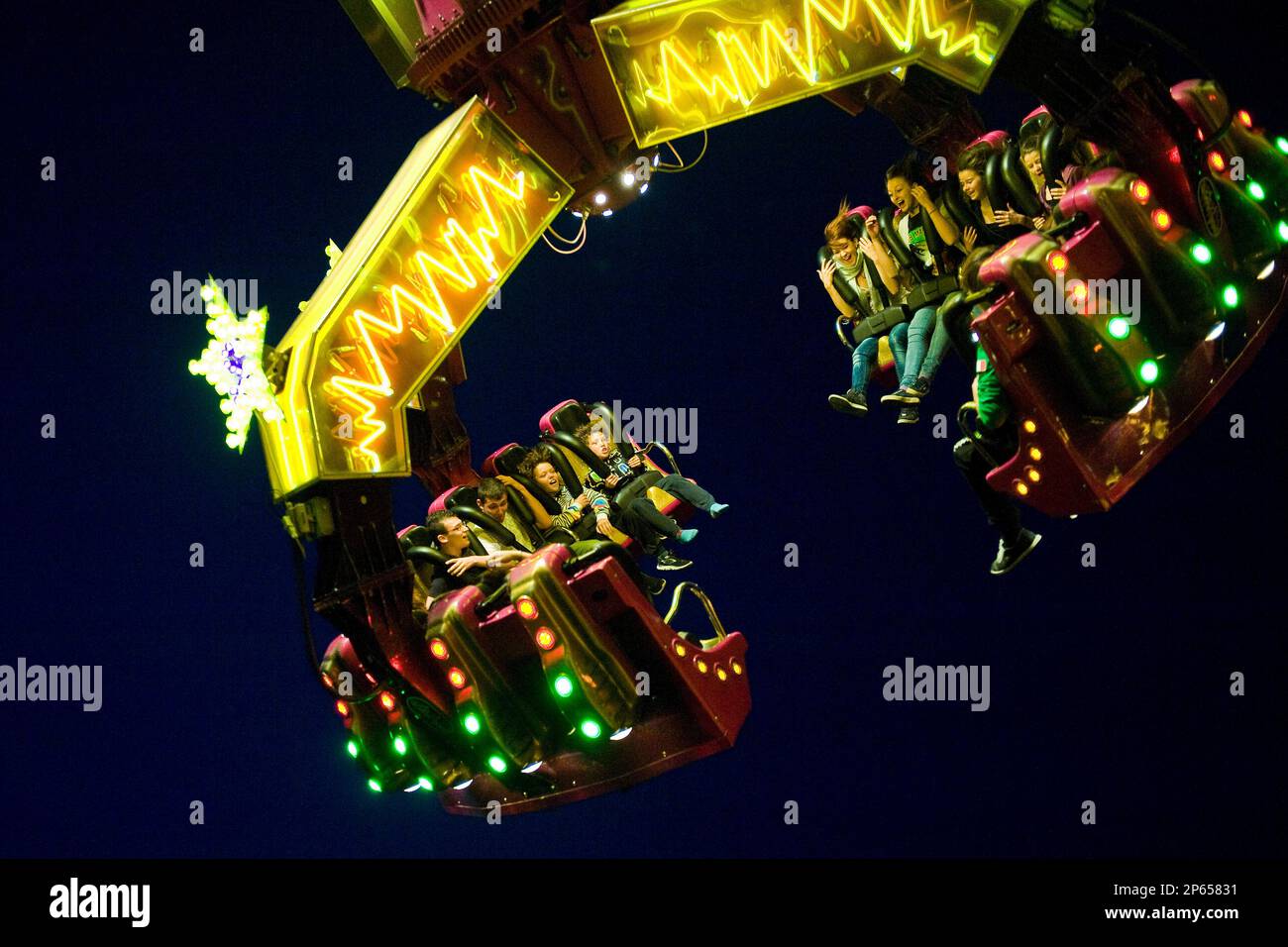 Switzerland, Canton Ticino, Bellinzona, amusement park, star dancer ...