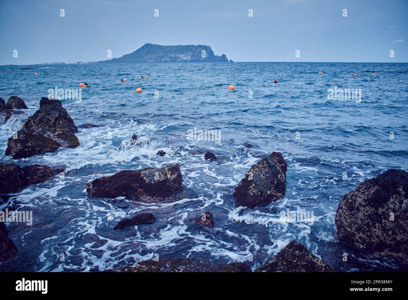 Haenyeo, the female divers in the Jeju island, South Korea Stock Photo ...