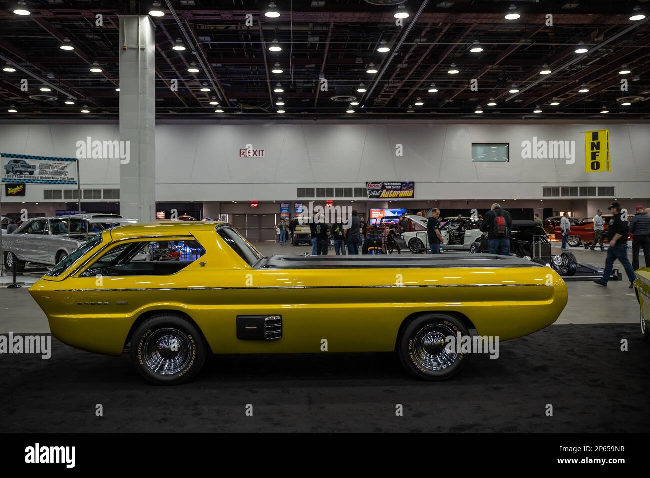 DETROIT, MI/USA - February 24, 2023: Dodge Deora, an A100 pickup truck ...