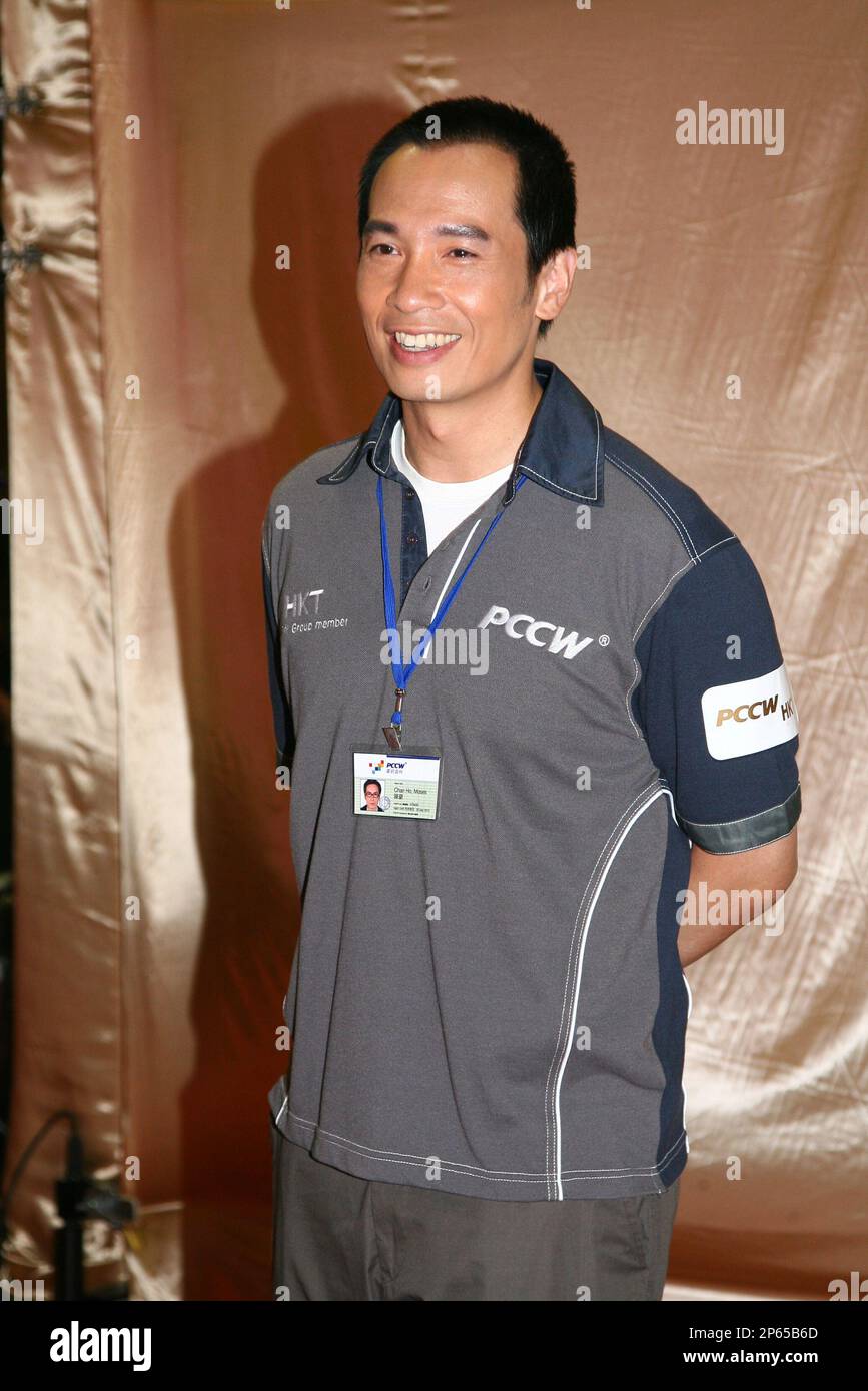 Aaron Kwok and Moses Chan attended PCCW flagship store opening ...