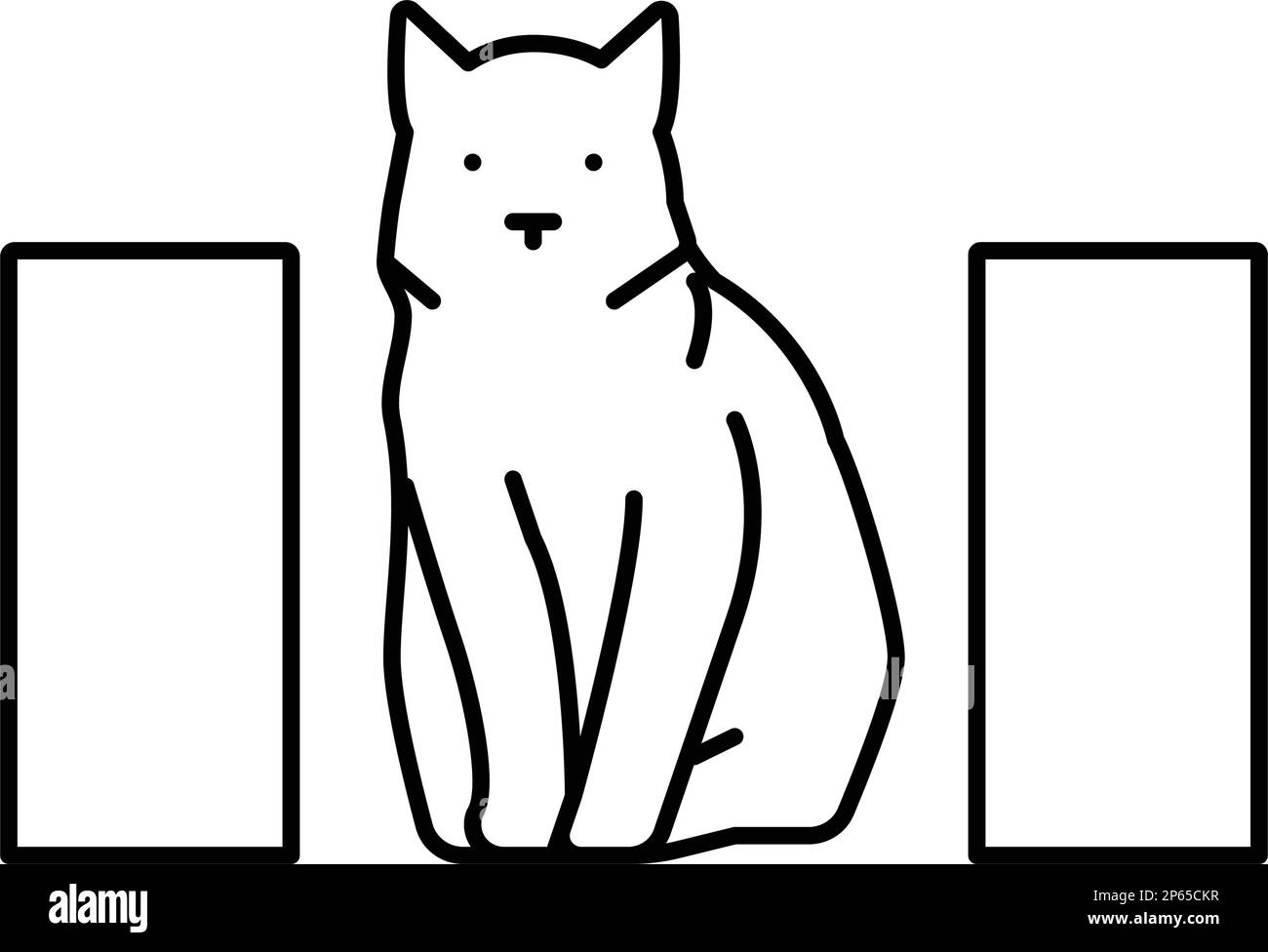 between preposition english line icon vector illustration Stock Vector ...